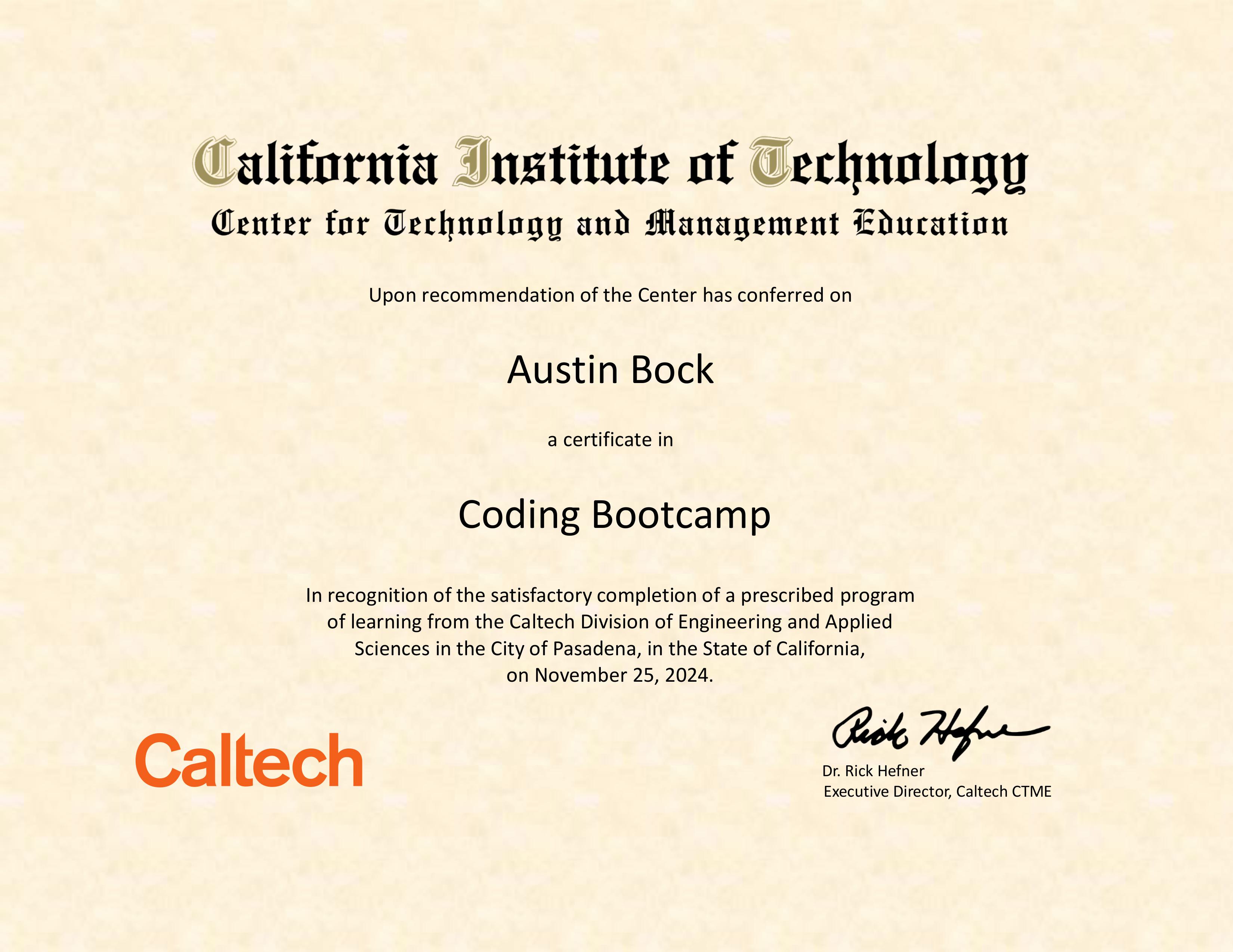 Austin Bock - Responsive Portfolio