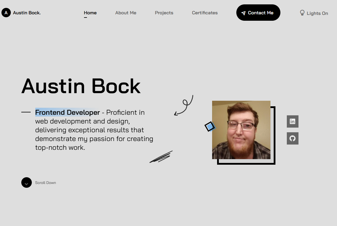 Austin Bock - Responsive Portfolio